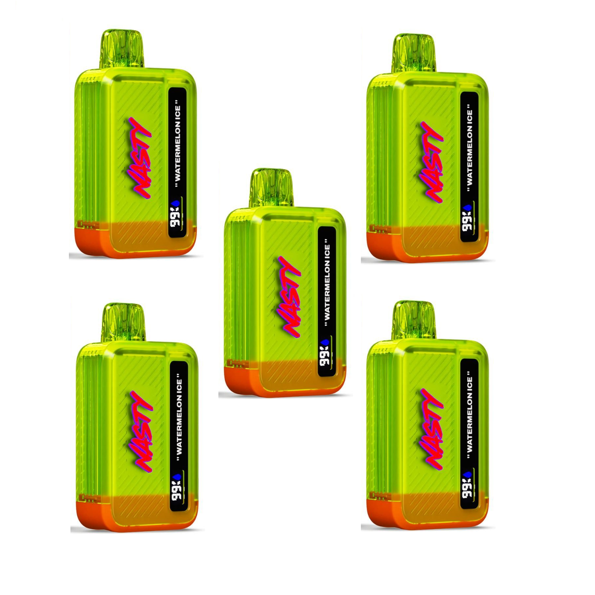 Nasty Disposable Rechargeable Vape 9000 puff - Watermelon Ice 5 Pack ...