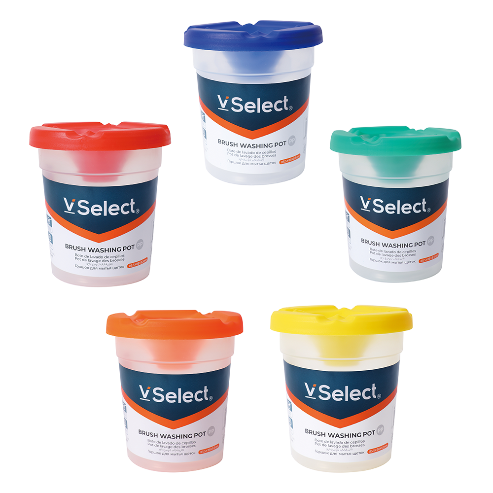 VSelect - 5 PCS Paint Brush Washing Bucket Set, Art Brush Washer Pot ...