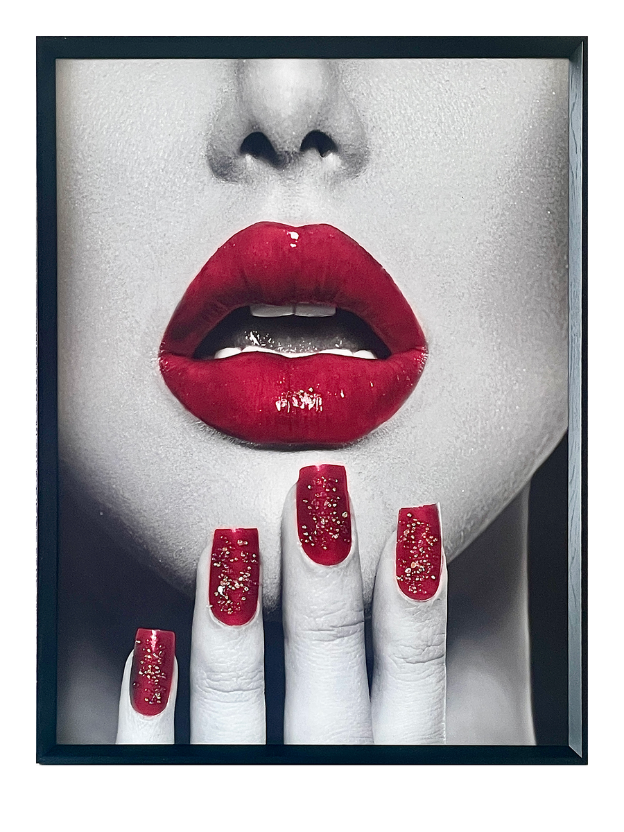 Premium Crystal Porcelain Painting - Fingertips And Red Lips | Shop ...