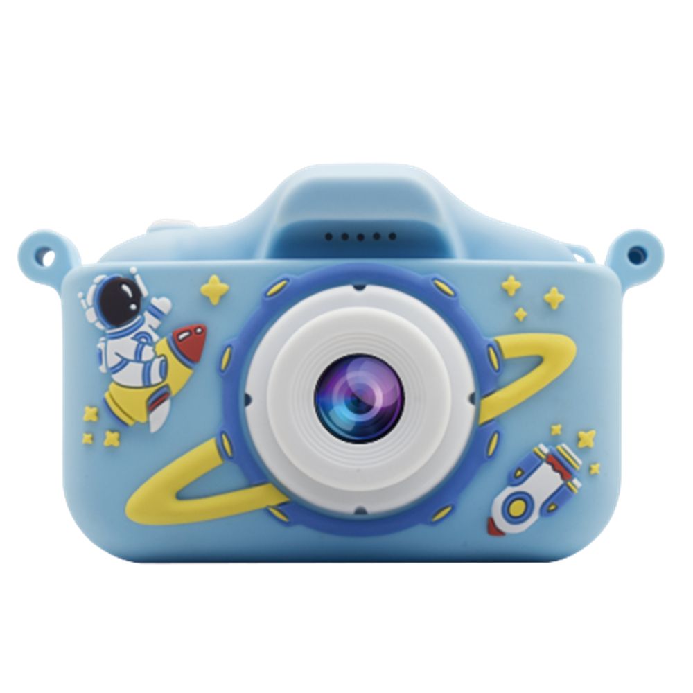 Blue Space-themed Kids Camera with Astronaut Design HD dual cameras ...