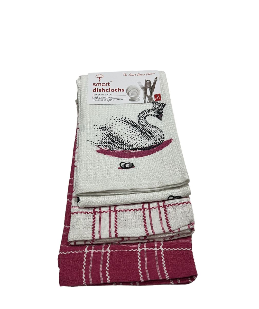 Dish Cloth-Heavy Swabs - Swan Lake Design Homeware/Kitchen Essential ...