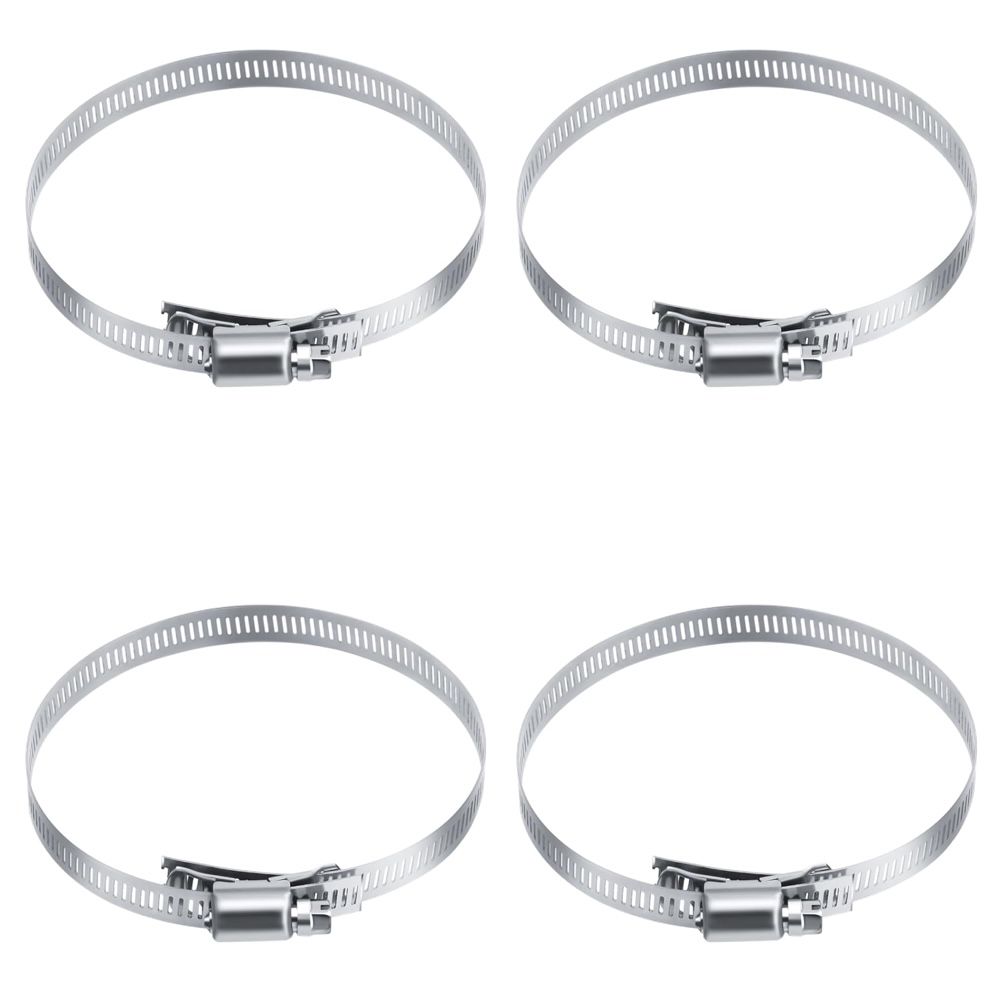 Tool Stainless Steel Adjustable Pipe Clamp & Fasteners 4 Piece -30cm ...
