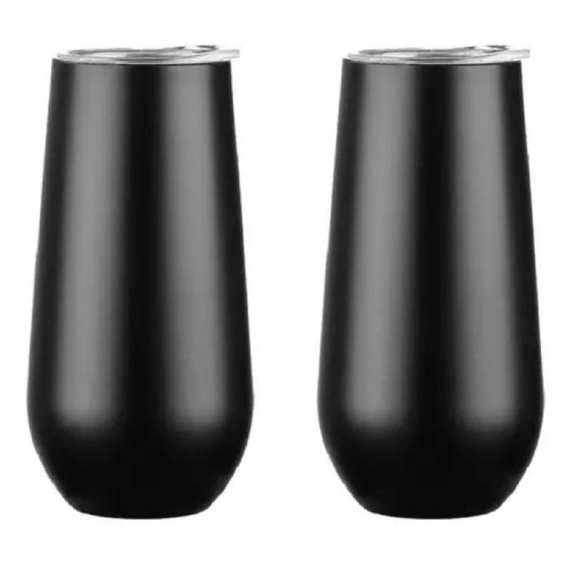 Stainless Steel Champagne Flutes 175ml 2 Pack Shop Today Get It Tomorrow
