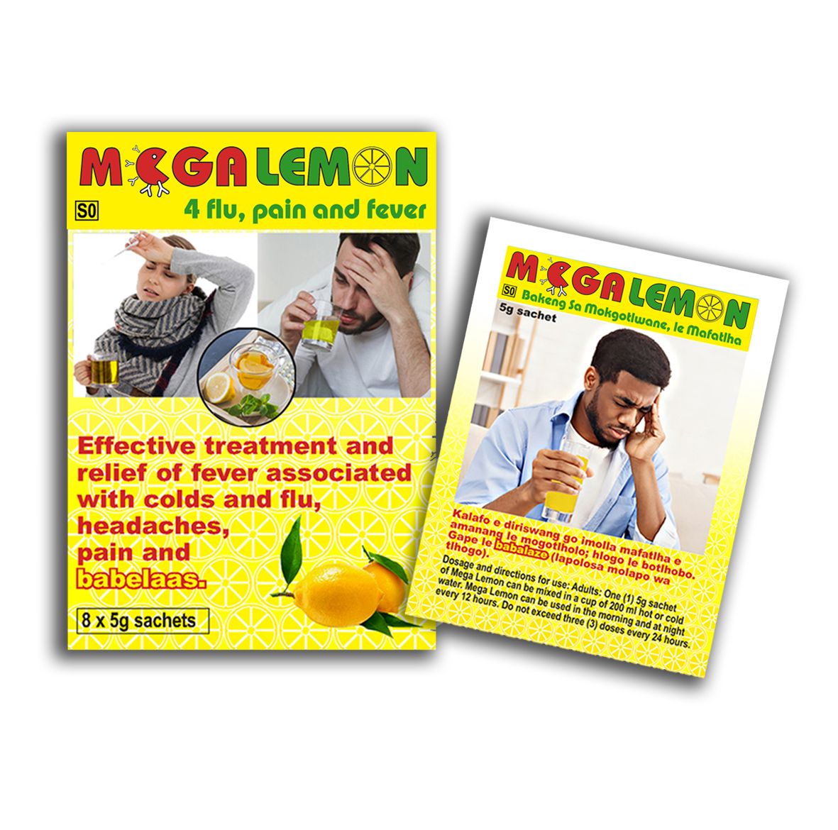 Mega range Mega lemon Box Powder. 4 Flu, Pain and Fever | Shop Today ...