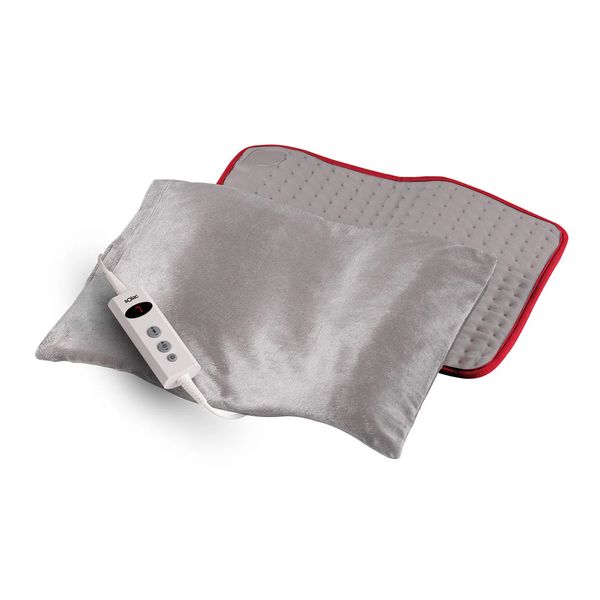 Solac Heating Pad Soft Fabric Grey 10 Heat Settings 100W | Shop Today ...