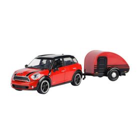 Motormax -79761 Mini Cooper S Countryman with Travel Trailer-1/24 ...