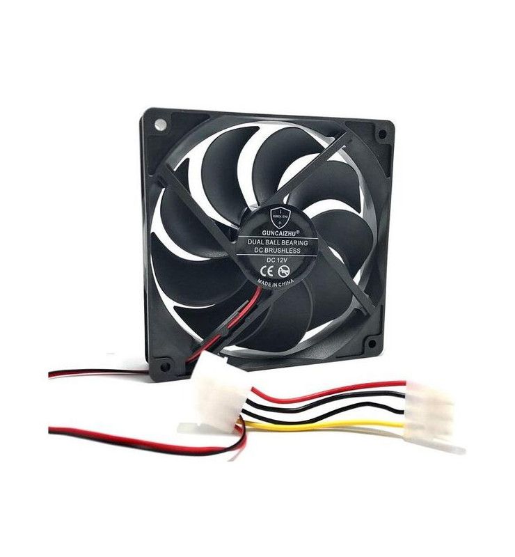 MicroWorld Basic Chassis Fan, 120mm, Black | Shop Today. Get it ...