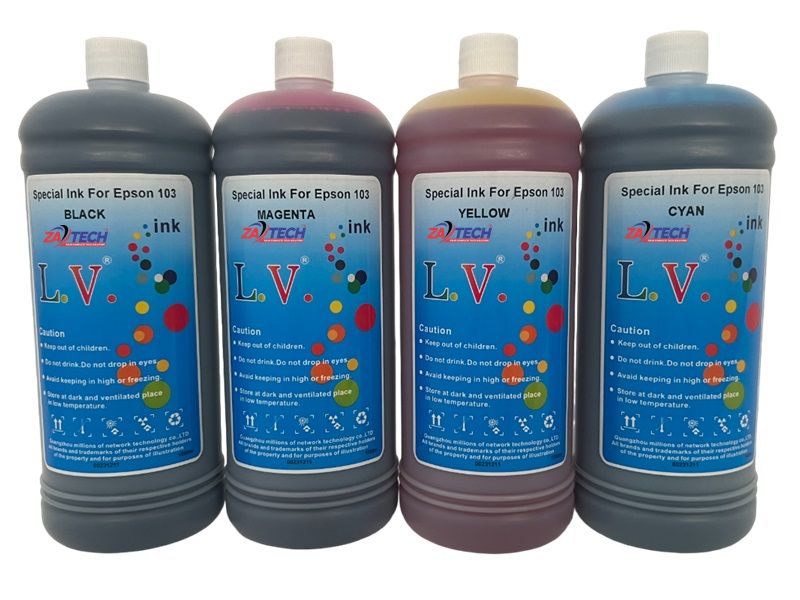 ZATECH Compatible 1L Universal Ink Solution for Epson Printers - C,M,Y ...