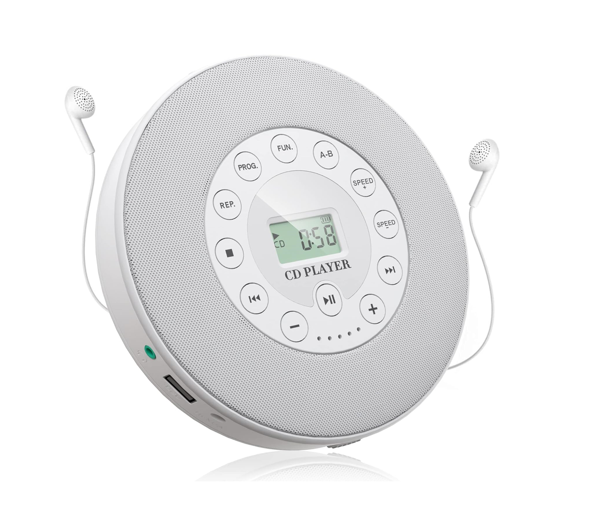 CD Player Portable w/ Radio Small Personal Portable CD Player w ...