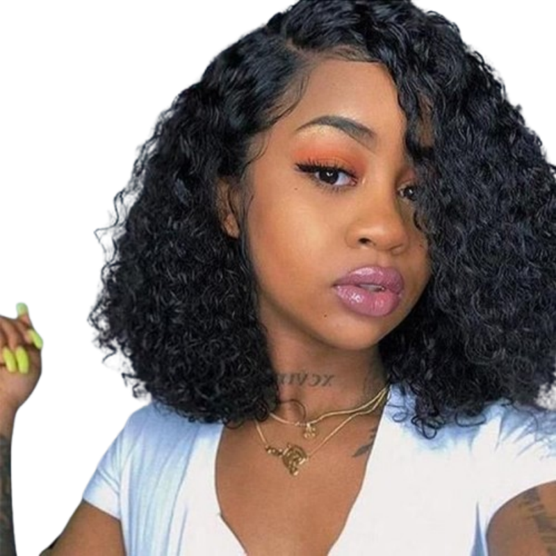 VSP 14 Inch Peruvian Hair Curly Full Frontal Wig - 13x4 Lace Front Wig ...