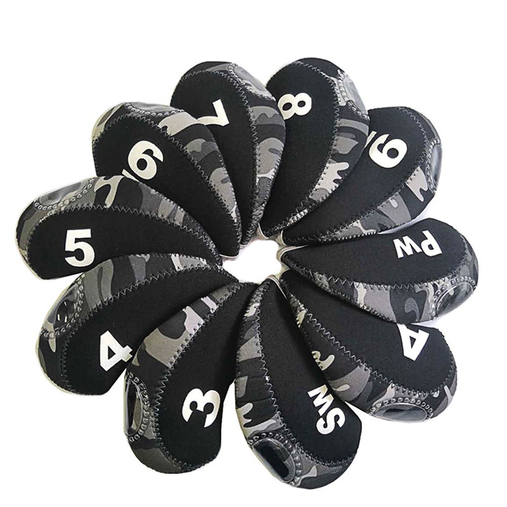 10 Piece/Set Neoprene Golf Club Iron Putter Head Cover - Camo | Shop ...
