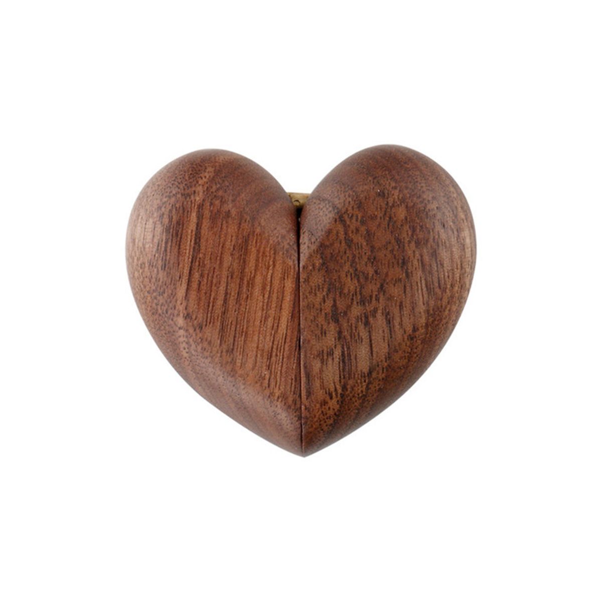Wooden Ring Box Case Heart Shaped Ring Box for Wedding Proposal ...
