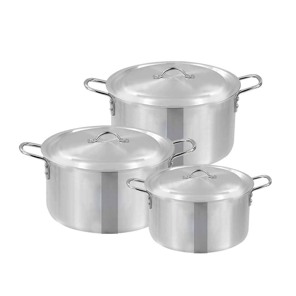 DH - 6 Piece Pure Aluminum Casserole Pot Set - Silver Shine Set | Shop ...