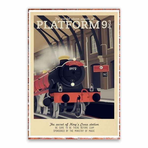Platform Nine And Three Quarters Poster - A1 | Shop Today. Get it ...
