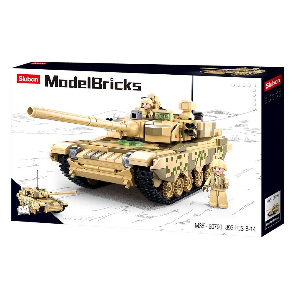 Sluban Building Set: 2-in-1 Main Battle Tank - 893 Pieces | Shop Today ...