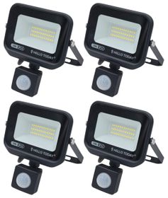 Hello Today LED Flood Light With Motion Sensor 30W - 4 Pack | Shop ...