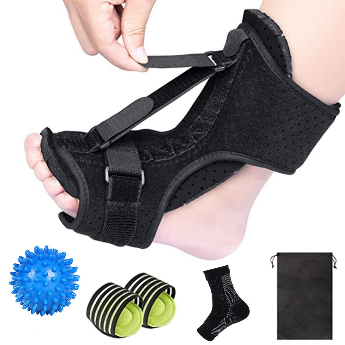 5PCS Plantar Fasciitis Splint Ankle Brace Support Set Heel Pain Relief ...