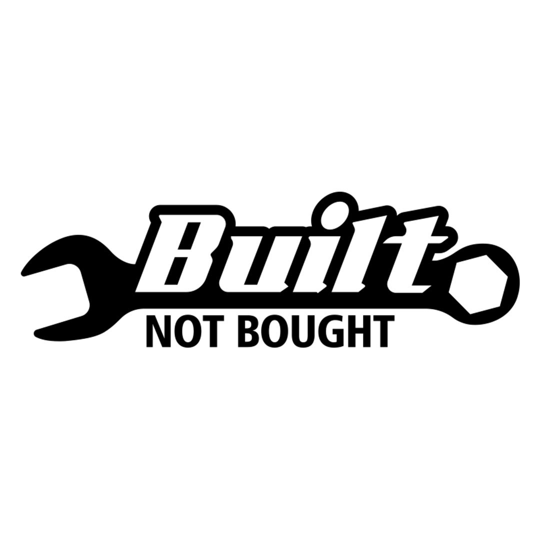 1-Piece 15cm Built not Bought - Car Decal Vinyl Sticker | Shop Today ...