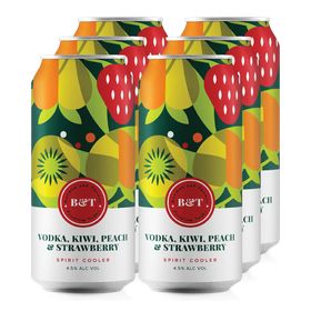 Bowman & Thomas Vodka Kiwi, Peach & Strawberry (6 x440ml) | Shop Today ...