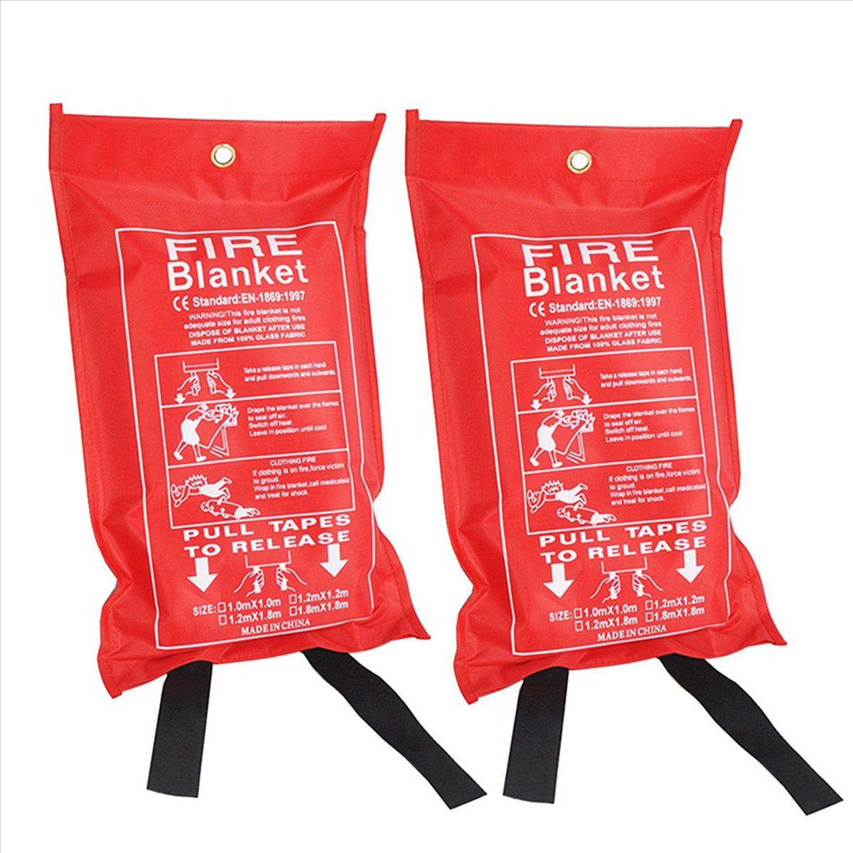 Fire Blanket Fiberglass Fire Emergency Blanket Flame | Shop Today. Get ...