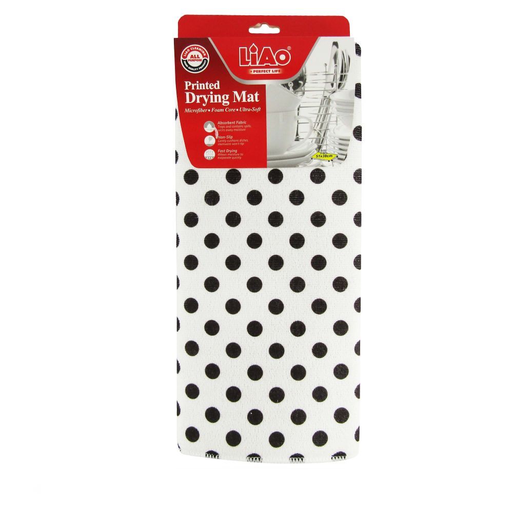 LIAO Absorbent Kitchen Drying Mat - Quick-Dry Dish Drainer for ...