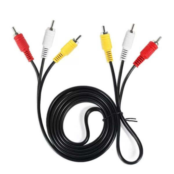 RCA Male to 3 RCA Male Composite Audio Video AV Cable Plug | Shop Today ...