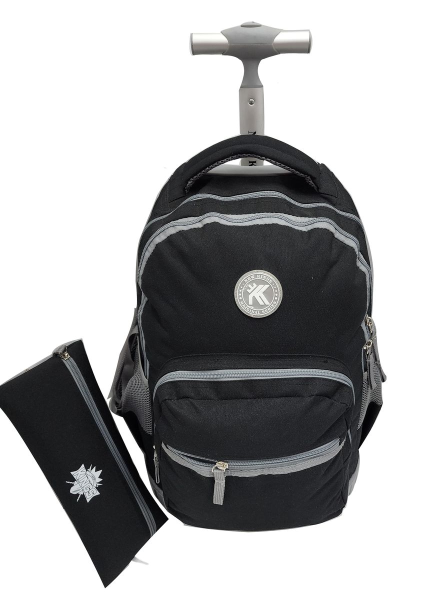 New Kings Boy / Girls Stylish & Durable 19inch Rolling School Backpack ...