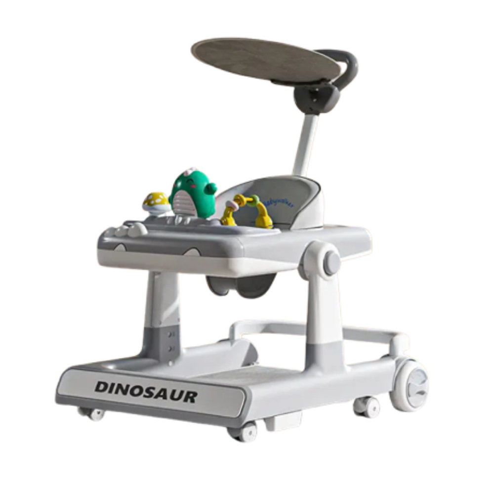 Baby Walker Anti-rollover Multifunction Toddler Dining Chair-Grey ...