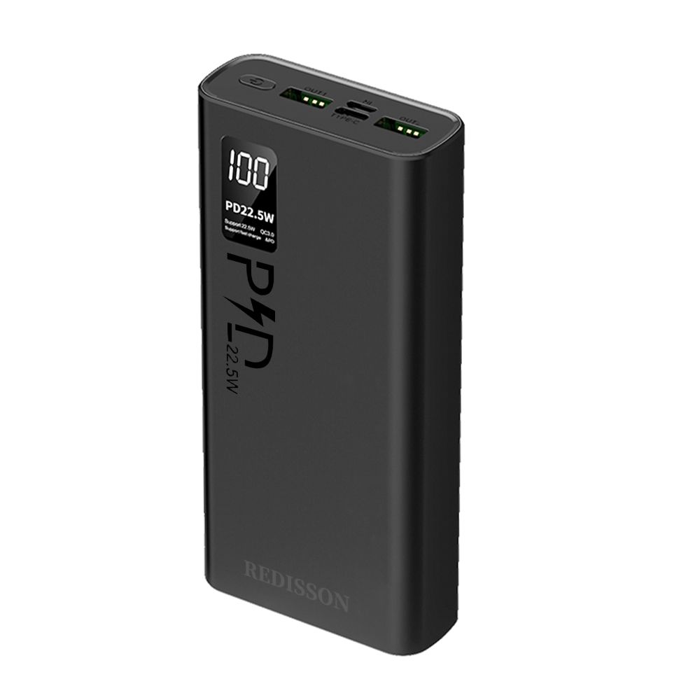 REDISSON 20000mAh Dual USB Output Fast Charging Power Bank Digital ...