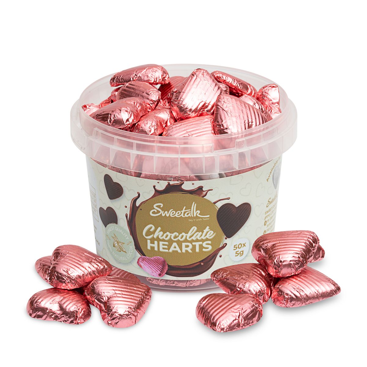 Sweetalk - Bulk Pack x50 Mini Chocolate Hearts Pink | Shop Today. Get ...