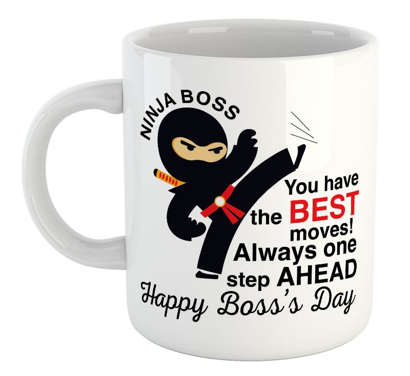 Ninja Boss Manager Supervisor Happy Boss's Day Gift Mug | Shop Today ...