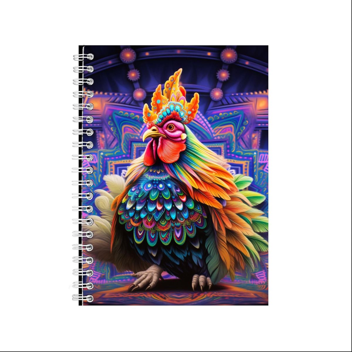 Psychedelic Chicken 1 A5 Spiral Notepad Gift | Shop Today. Get it ...