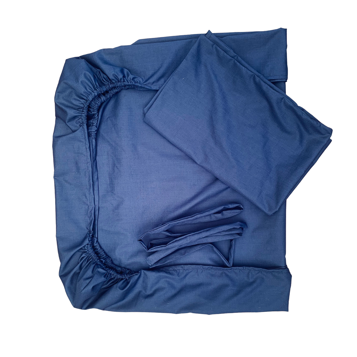 Navy Blue Fitted Medical Examination Bed Sheet and Pillowcase Set ...