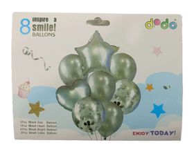 8 Piece Silver Air or Helium Foil Balloon Set | Shop Today. Get it ...