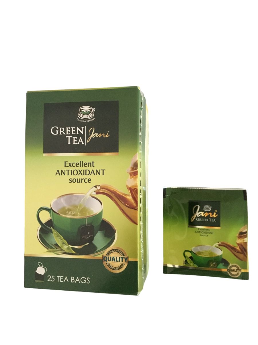 Jani Green Tea Excellent Antioxidant Source tea Bags 25's | Shop Today ...