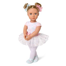 Our Generation 18-Inch Classic Doll with Rainbow Ballet Outfit - Blonde ...