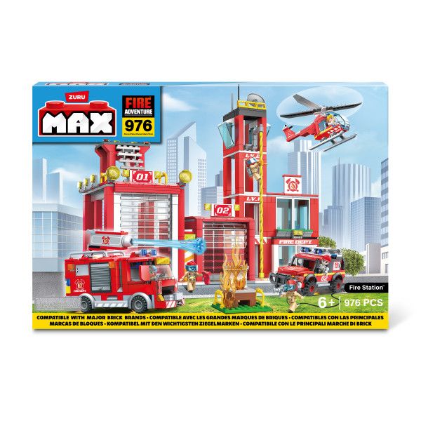 Max-Max City Int -Series 1-976-Brick Box Playset Fire Station | Shop ...