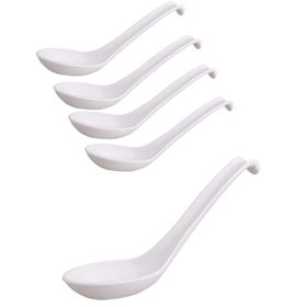 5 x Ramen Noodle Spoon Chinese Spoon Teaspoon Soup Spoon - Melamine ...
