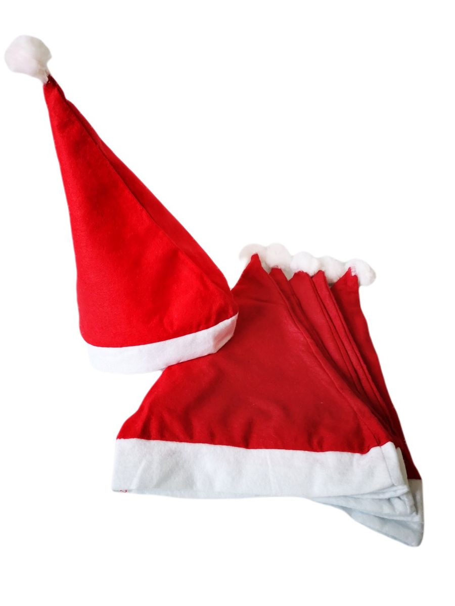 6 x Christmas Hats - Santa Hats with Poms | Shop Today. Get it Tomorrow ...
