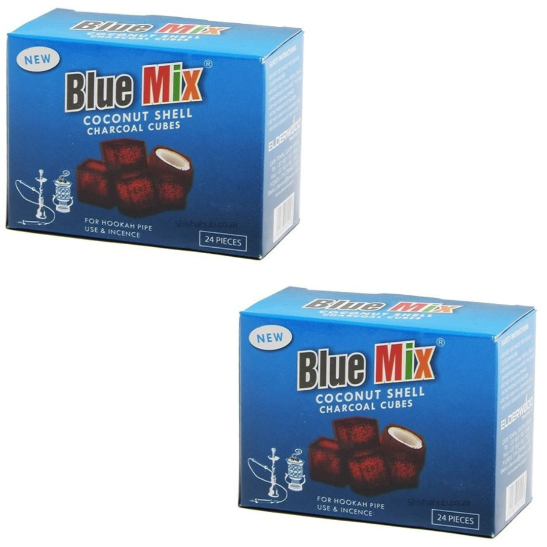 Blue Mix Coconut Shell Charcoal Cubes 24 Pieces - 2 Pack | Shop Today ...