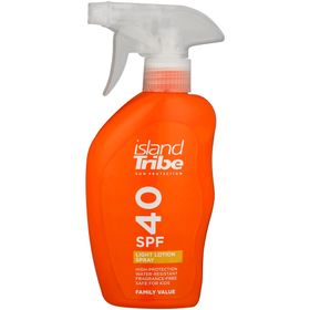 Island Tribe Sun Protection, Sunscreen Lotion Spray Light SPF40 300ml ...