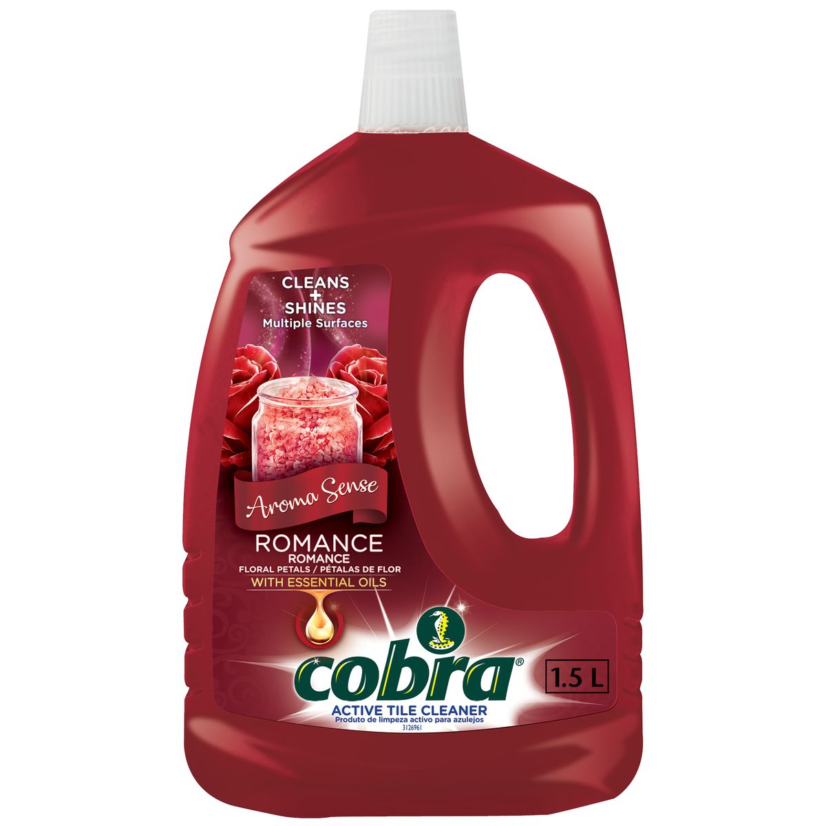 Cobra 1.5l, Active Tile Cleaner, Aroma Sense Romance, Floral Petals ...