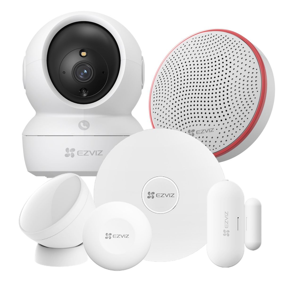 EZVIZ B1 4-Piece Home Sensor H6C 3MP Pro Wifi Camera T9C Siren Bundle ... EZVIZ B1 4-Piece Home Sensor H6C 3MP Pro Wifi Camera T9C Siren Bundle ...