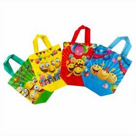 Emoji - Kids Smiley Plastic Party Pack Loot Tote Bags - 4 Piece | Shop ...