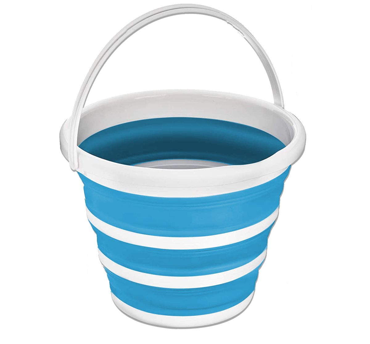 10L Collapsible Space Saver Silicon and Rubber Bucket with Handle ...