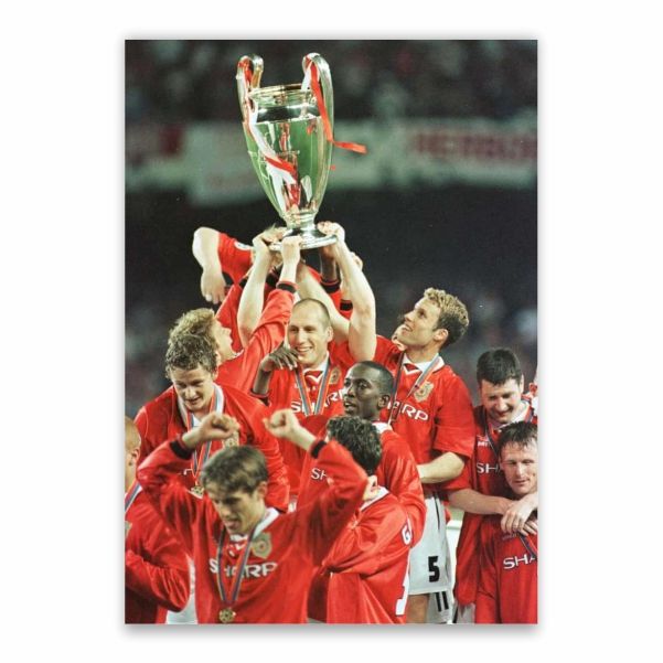 Man United UCL Trophy Poster - A1 | Shop Today. Get it Tomorrow ...