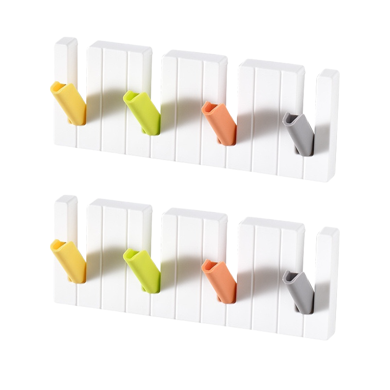 Piano Design Key Hook Utility Hook Clothes Storage Hooks - 2 packs ...