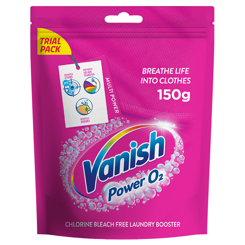 Vanish 150g, Laundry Stain Remover, Power O2 Pink, Multi-Action Powder ...