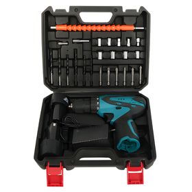 28pcs Cordless Electric Drill Set with Lithium Battery Rechargeable ...