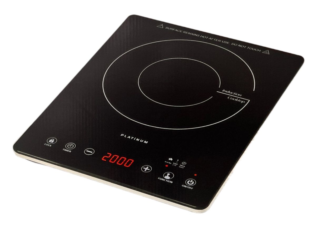 Platinum Single Induction Cooker LED Display 2000W Fast Heating with ...